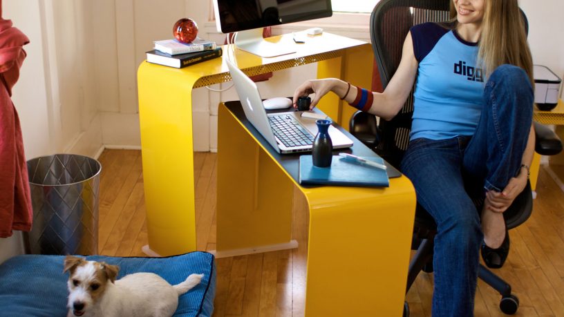 Yellow Computer Desk - My Home Deco Mag