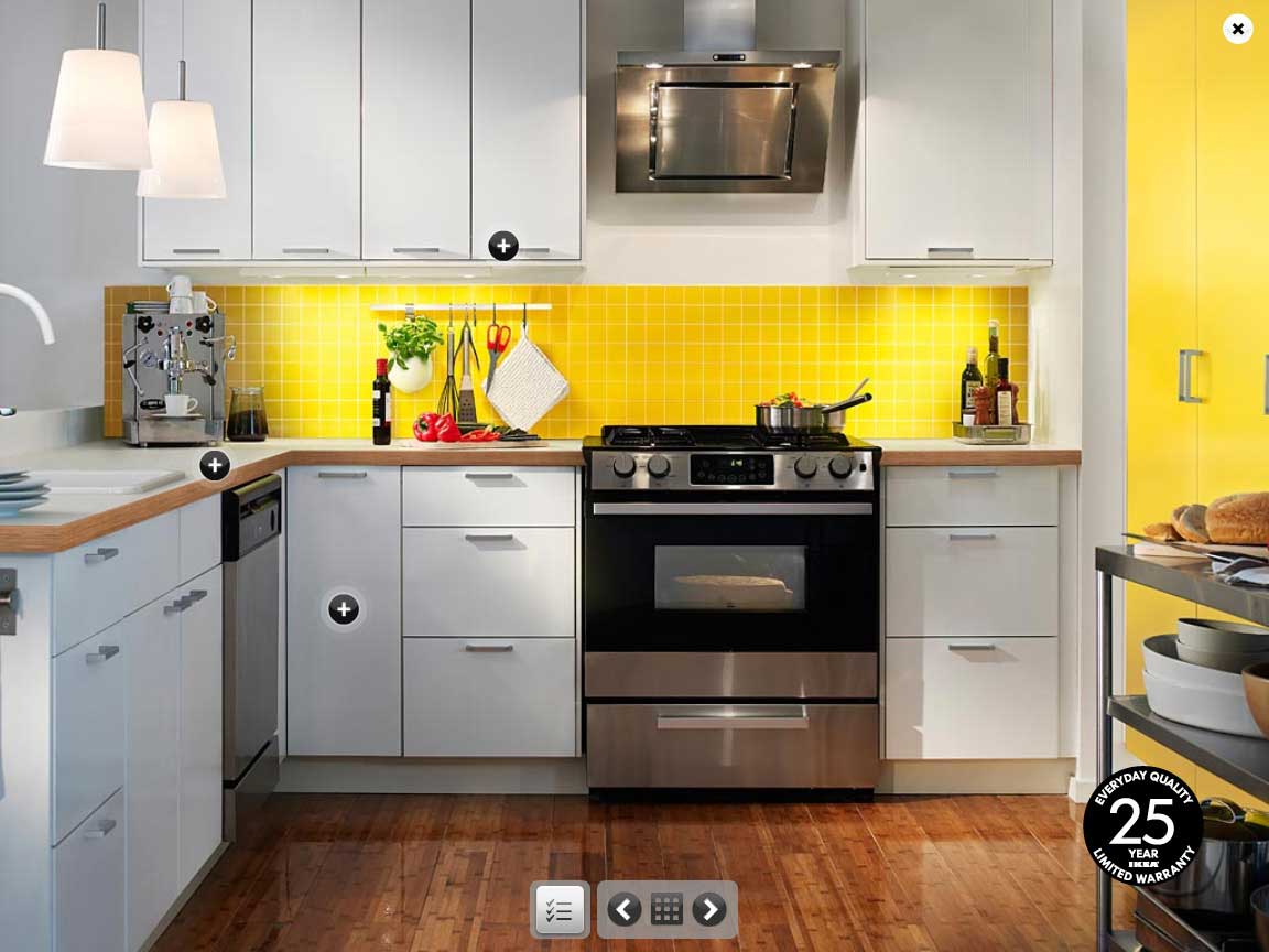 IKEA Yellow and White Kitchen Design - My Home Deco Mag
