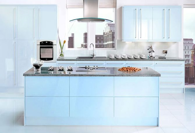 Modern Blue Modular Kitchen Design - My Home Deco Mag