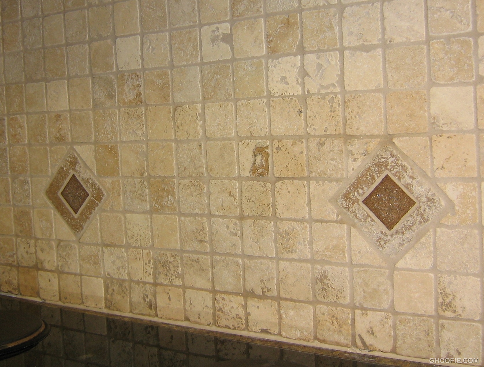 Simple Tile Kitchen Backsplash Obsolescent Rhombus Tile Design - My ...